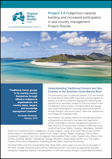 Factsheets – Round 1 - NESP TWQ